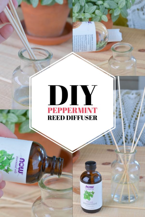 DIY Peppermint Reed Diffuser